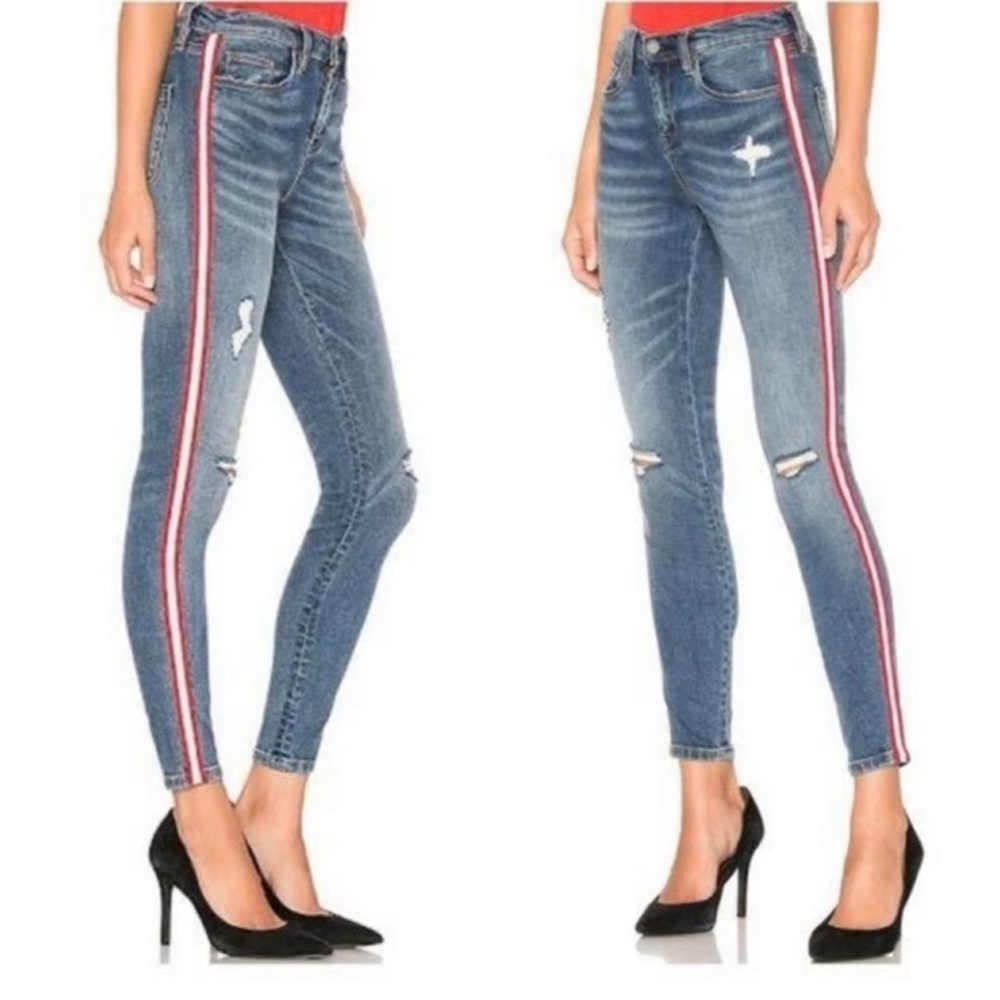 Blanknyc High Rise Skinny Jean In Jersey Girls - Gem